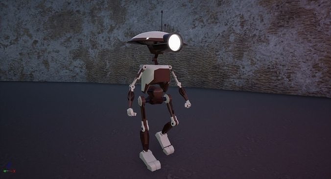 PIT DROID Star Wars free 3D model animated rigged | CGTrader