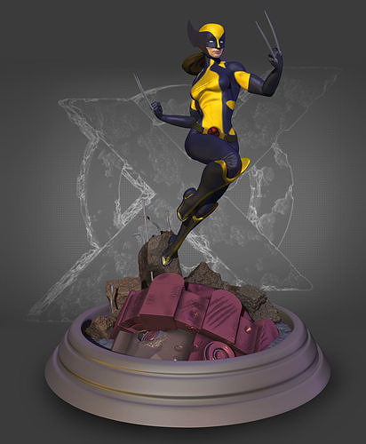 X 23 Marvel 3D model 3D printable | CGTrader