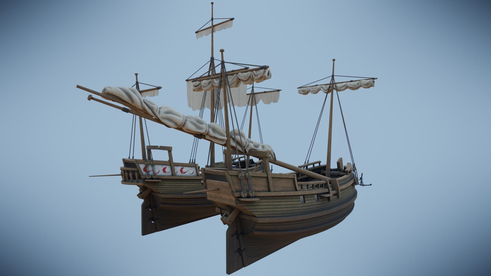 3D model Herring Buss Ship VR / AR / low-poly | CGTrader