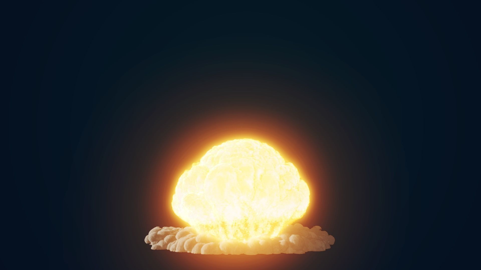 Nuke Explosion 3D model animated | CGTrader
