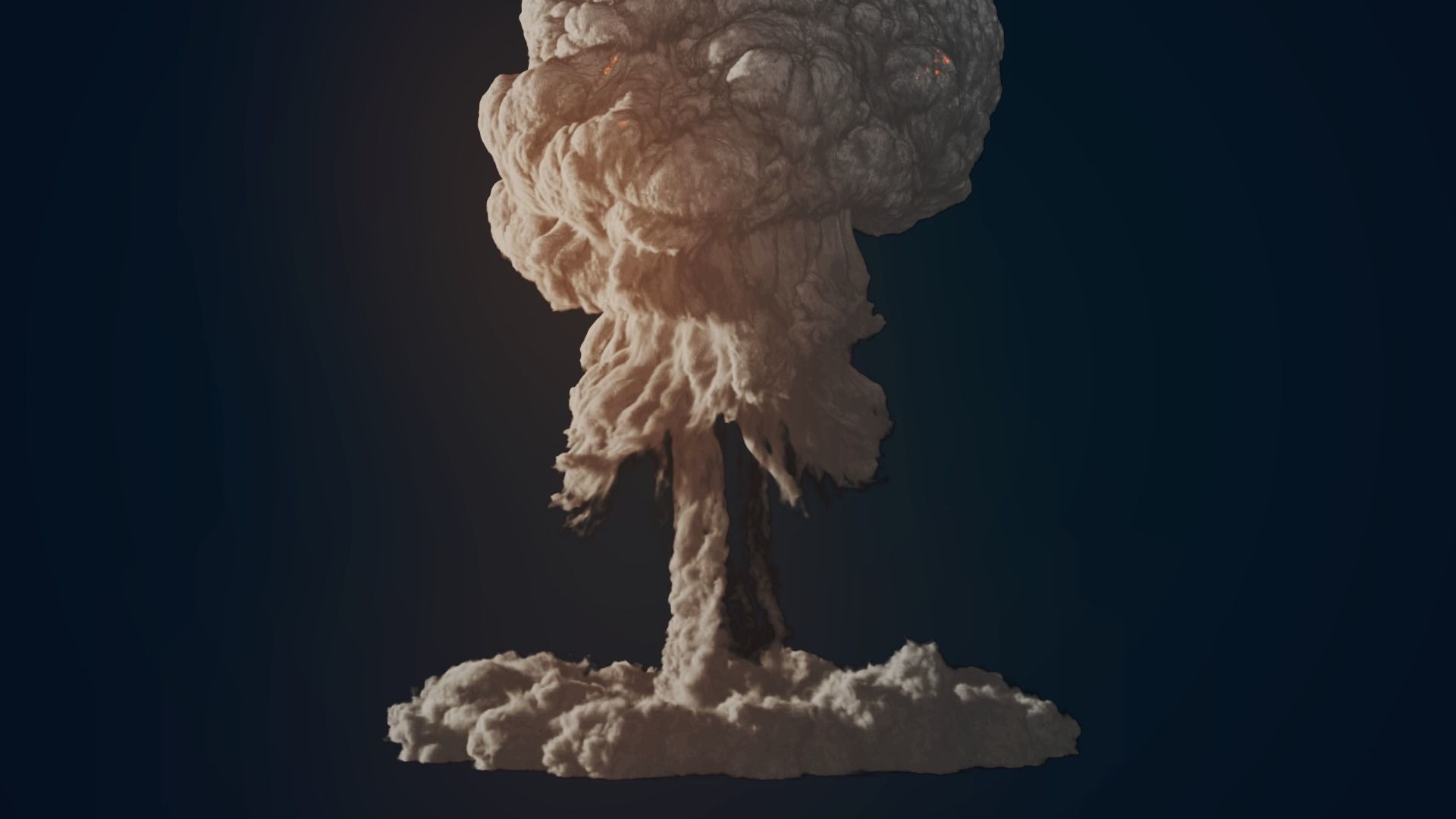 Nuke Explosion 3D model animated | CGTrader