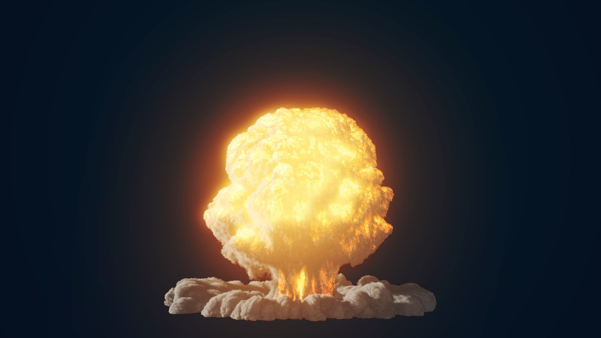 Nuke Explosion 3D model animated | CGTrader