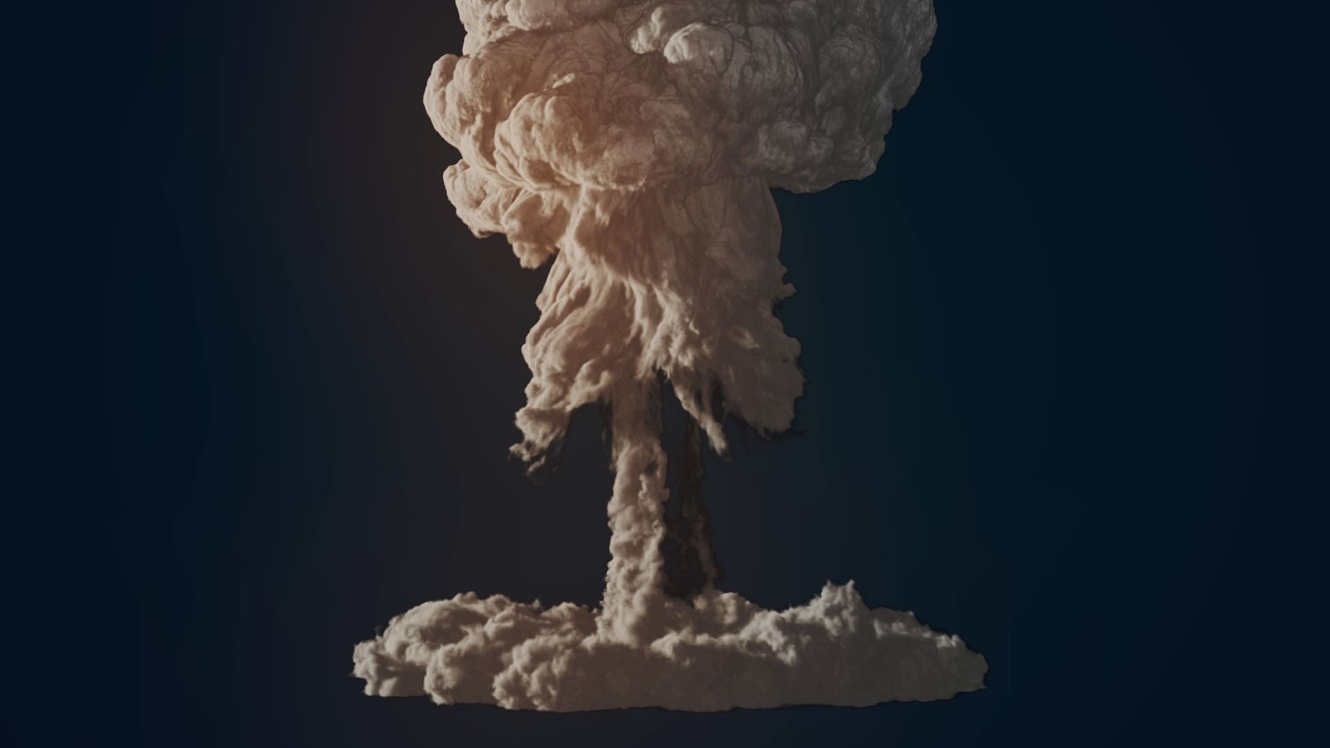 Nuke Explosion 3D model animated | CGTrader