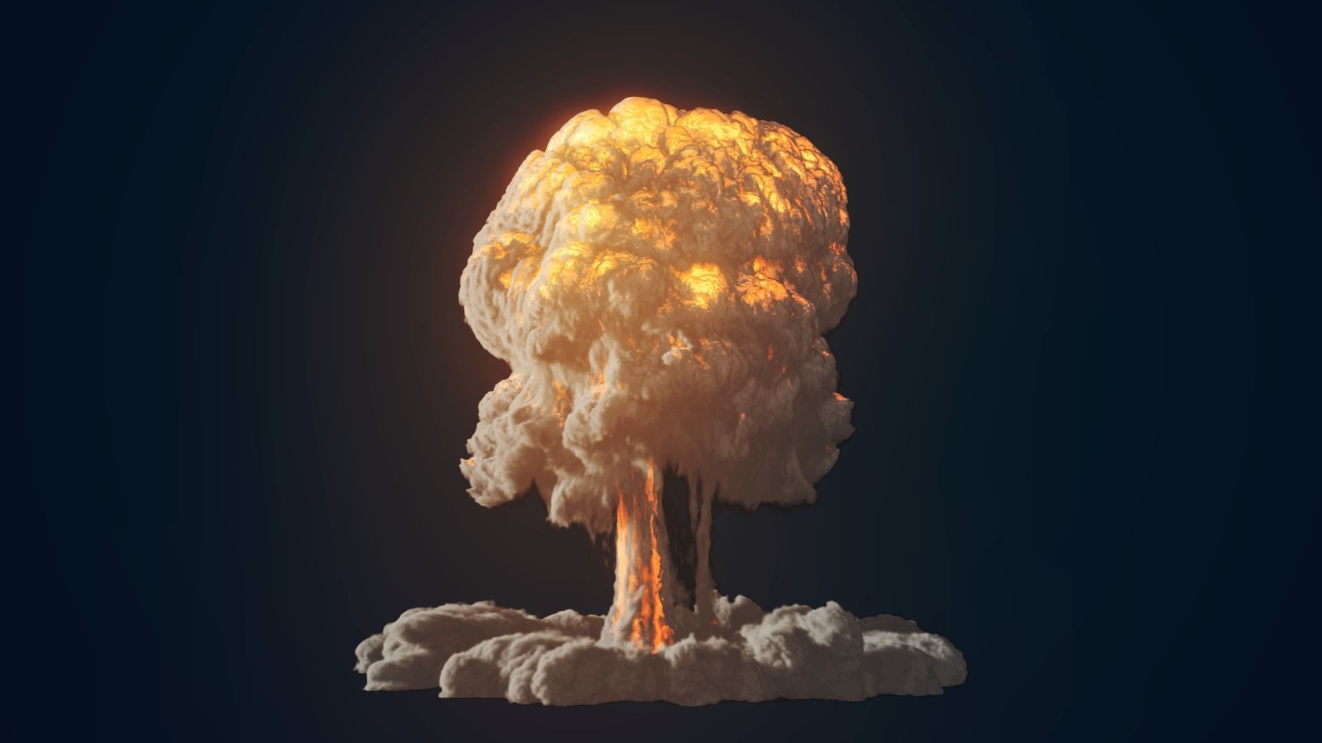 Nuke Explosion 3D model animated | CGTrader