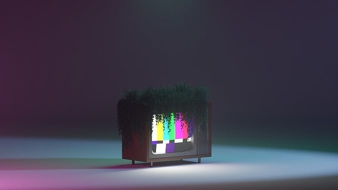 3D model interesting low poly tv VR / AR / low-poly | CGTrader