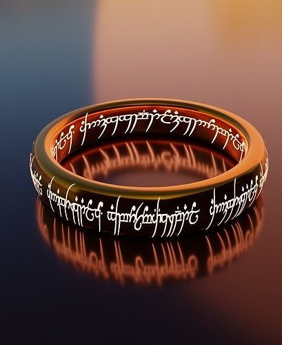 3D model The One Ring from LOTR VR / AR / low-poly | CGTrader