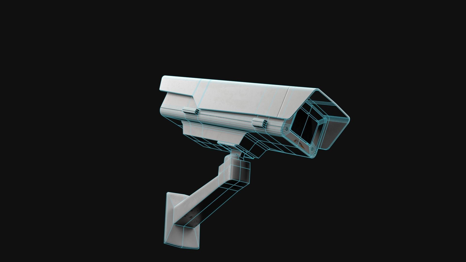 3D model Large Security Camera - Haxis Industries VR / AR / low-poly ...