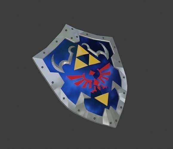 Link Hylian Shield free VR / AR / low-poly 3D model | CGTrader