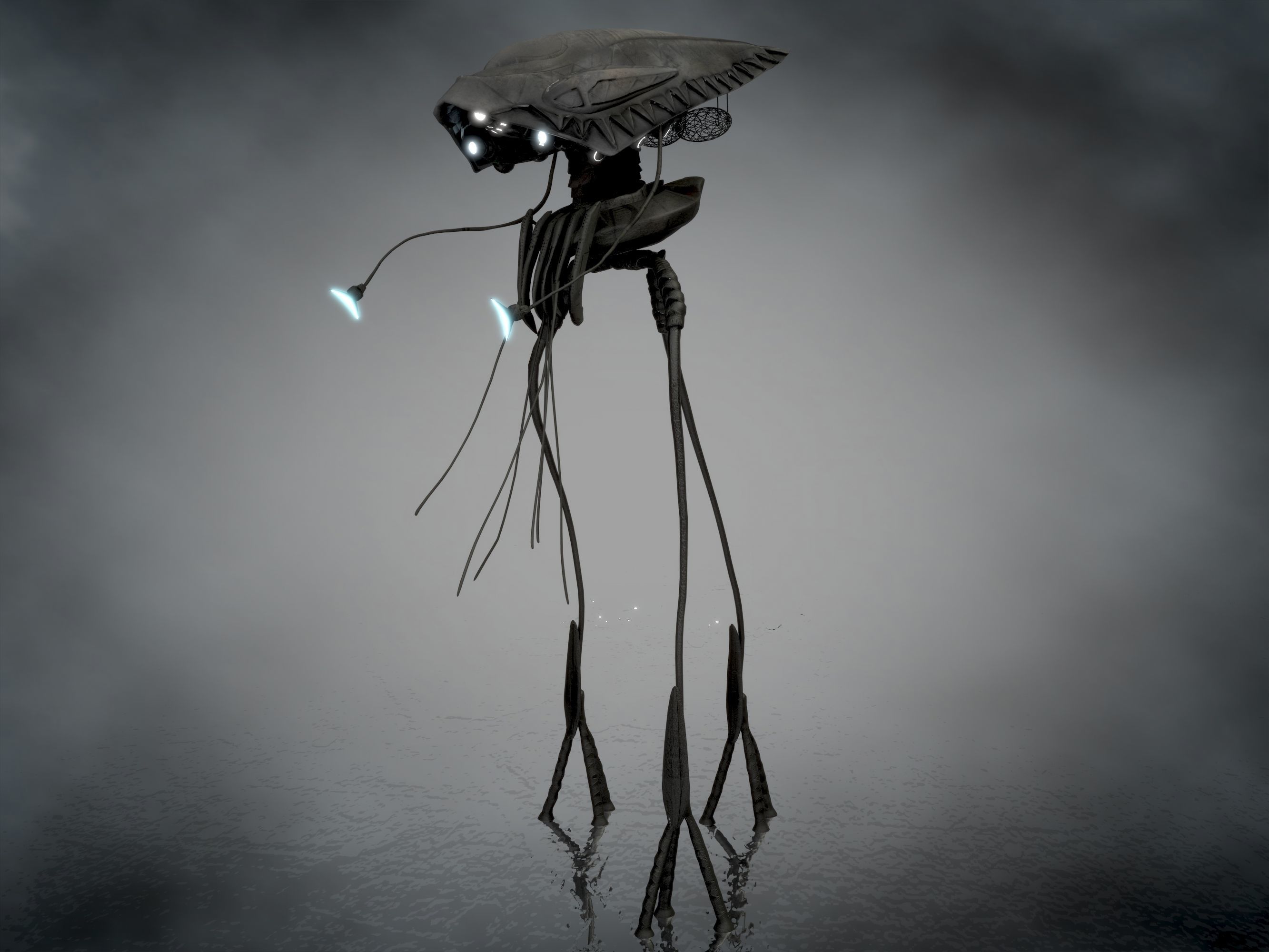 3D model Alien from War of the Worlds VR / AR / low-poly rigged | CGTrader