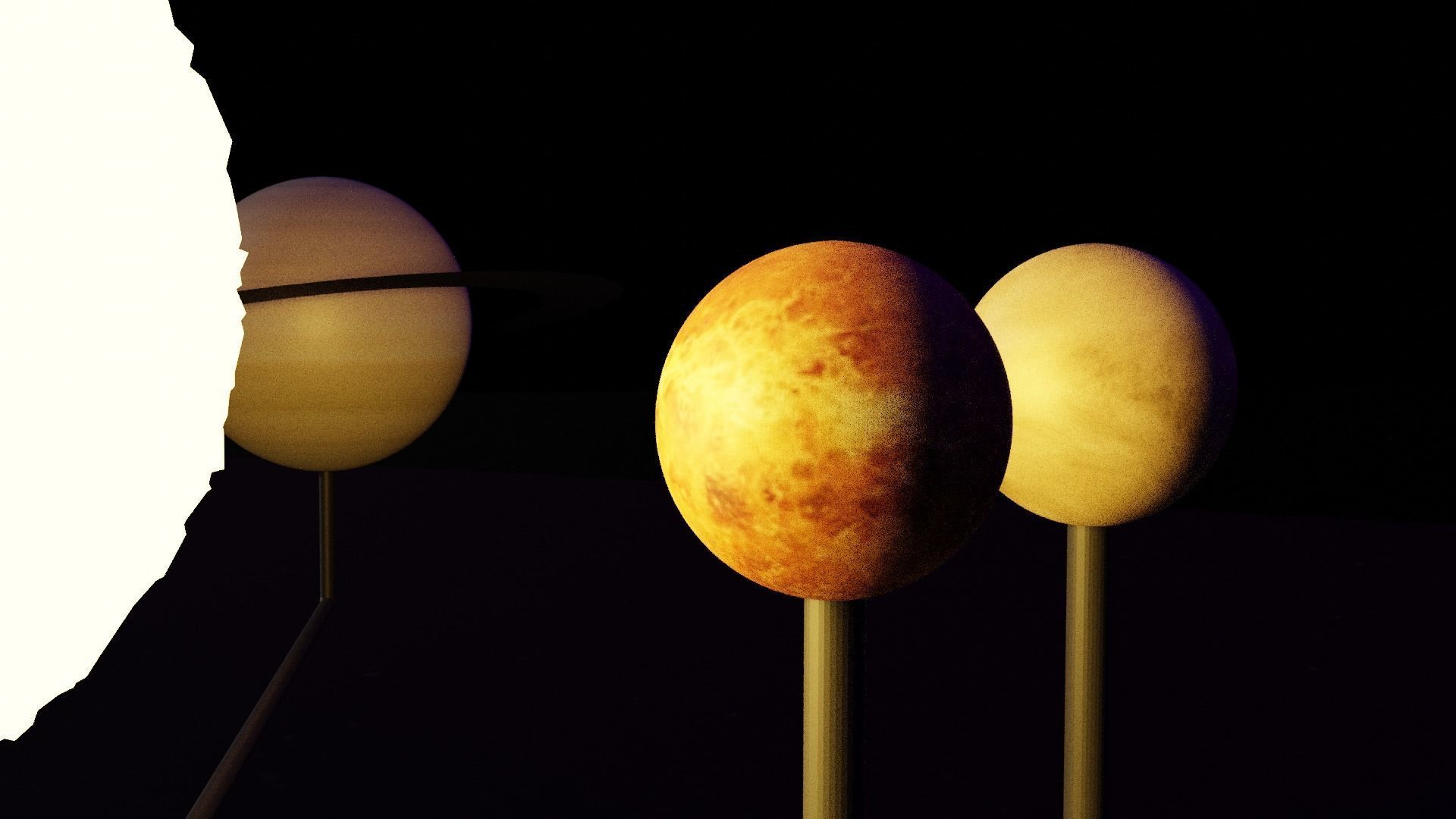 Solar system model 3D model | CGTrader