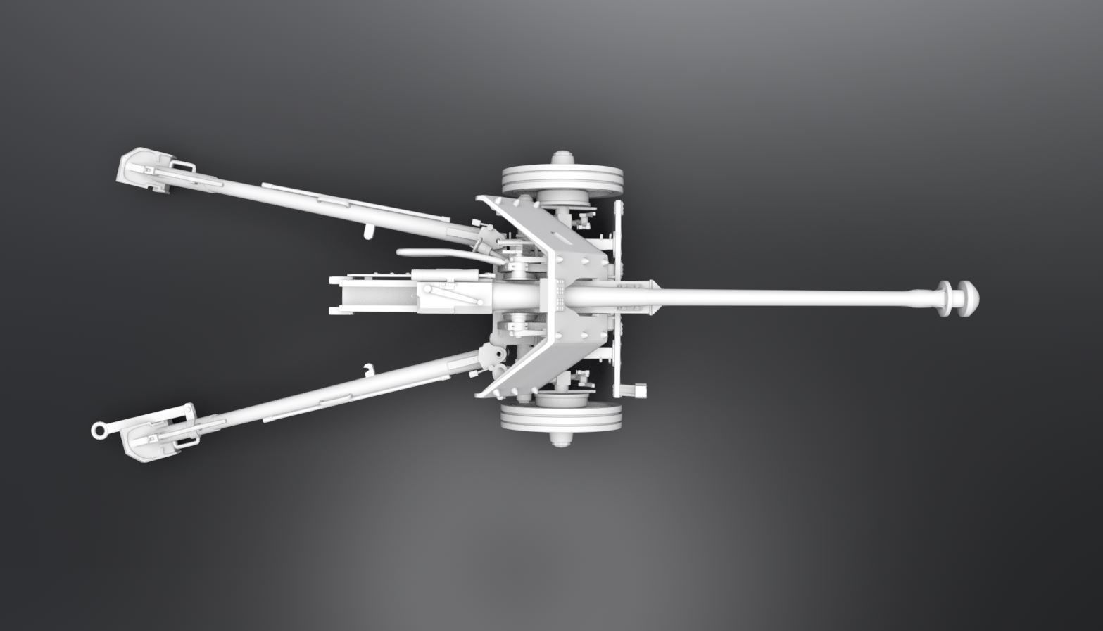 Pak 40 Scale model 3D model 3D printable | CGTrader