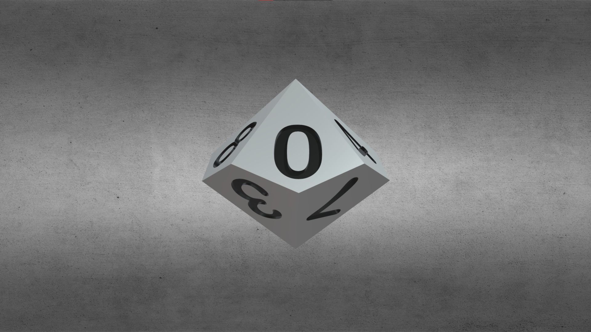 Dungeons and Dragons D10 1s Die 3D model 3D model | CGTrader