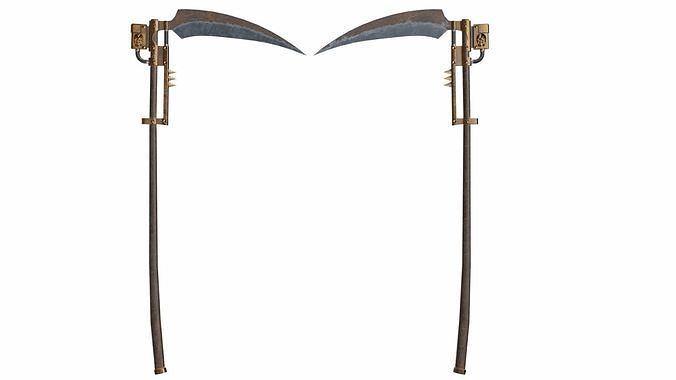3D model Batte scythe VR / AR / low-poly | CGTrader