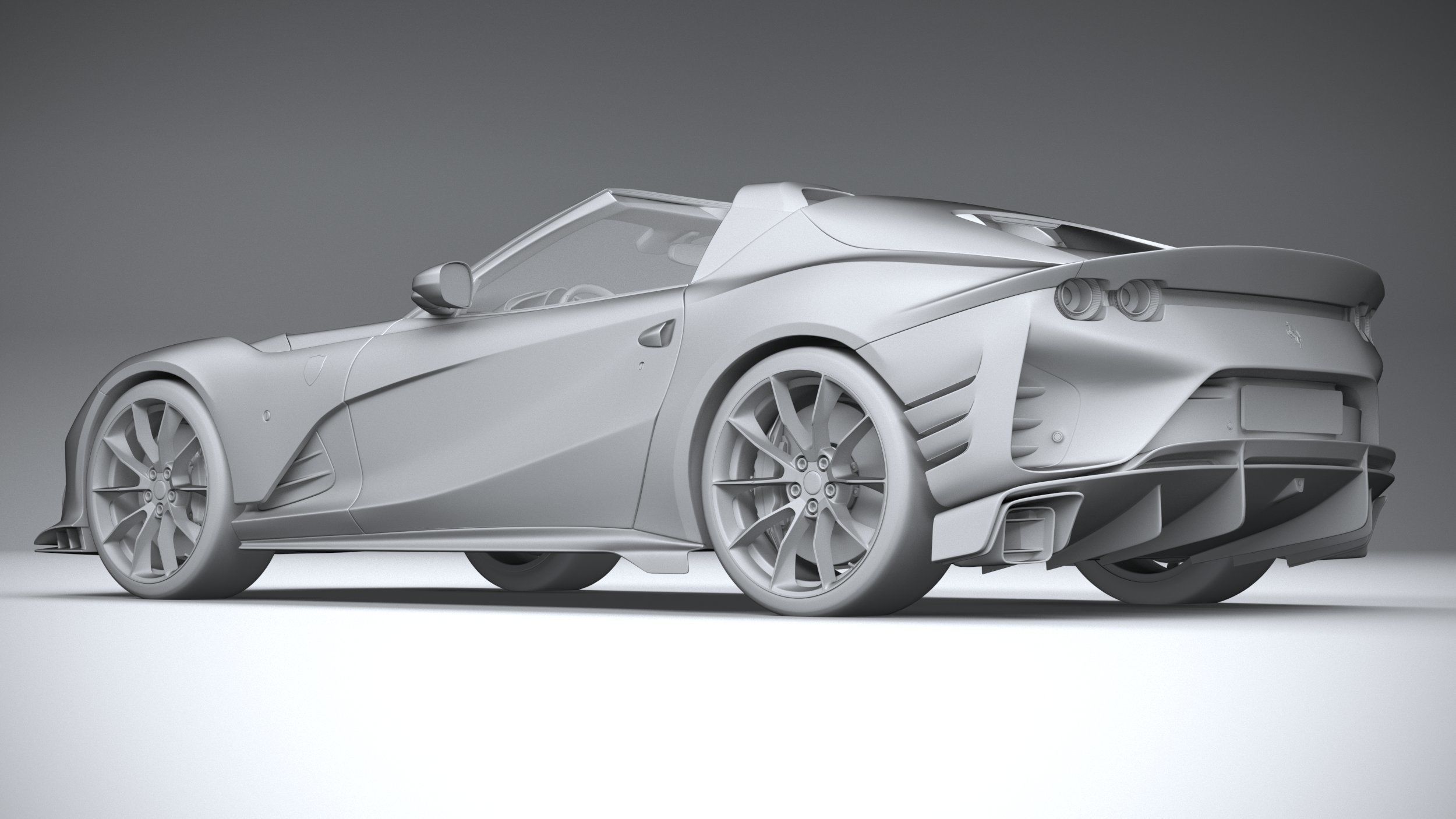 Ferrari 812 Competizione Aperta 2021 3D model | CGTrader