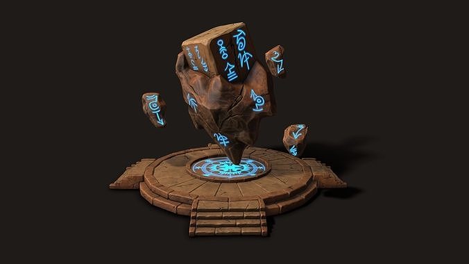 3D model Modular MagicRock - Game Ready VR / AR / low-poly rigged ...