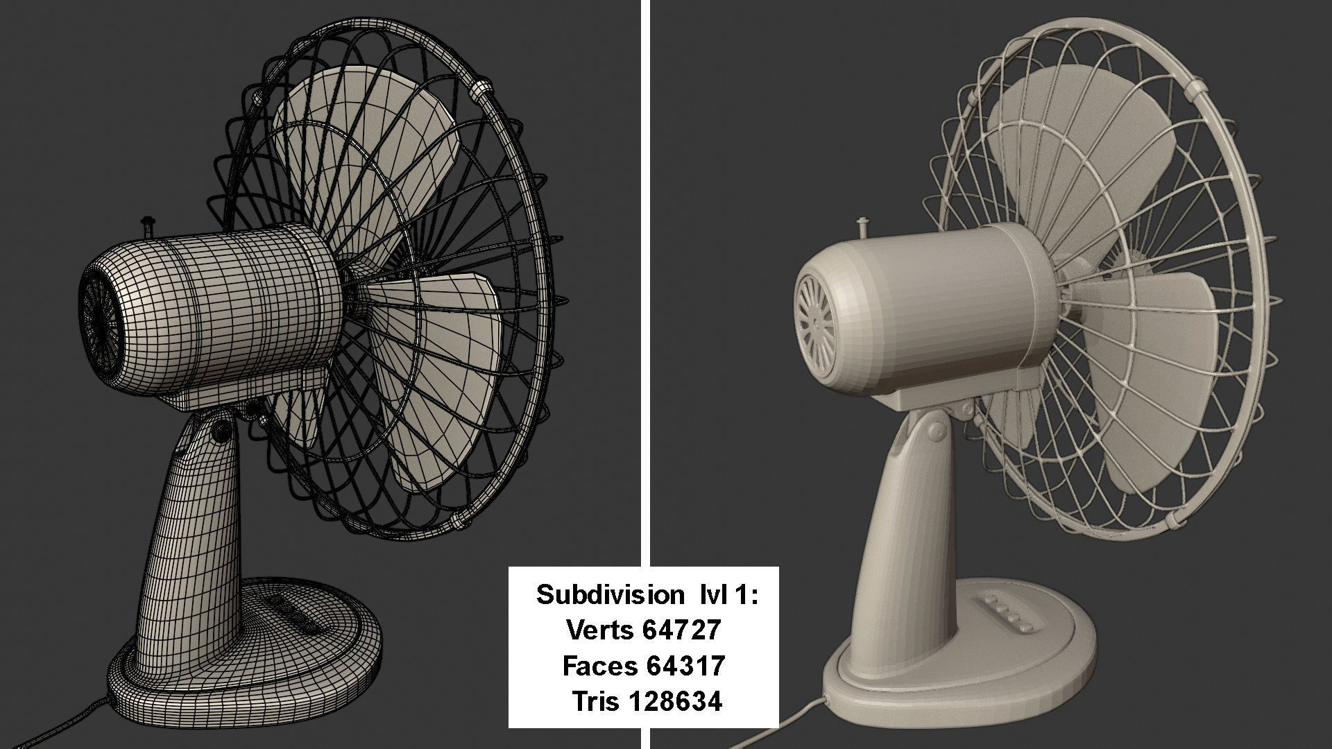 Desktop Fan 3D model | CGTrader