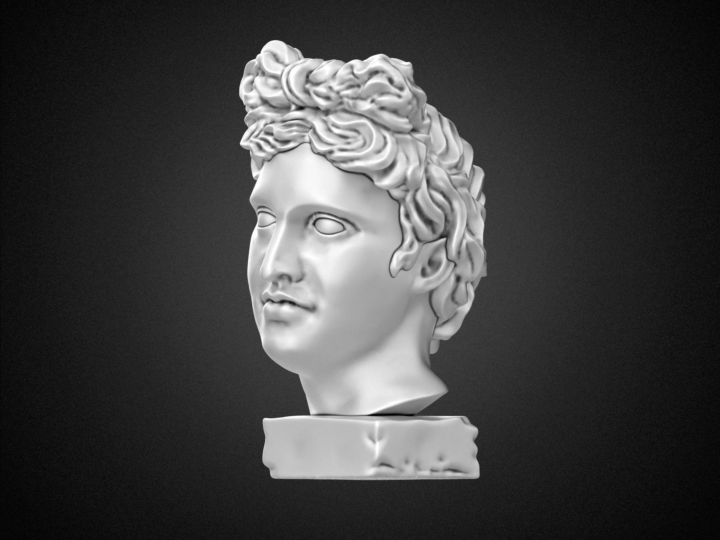 Apollo head 3D model 3D printable | CGTrader