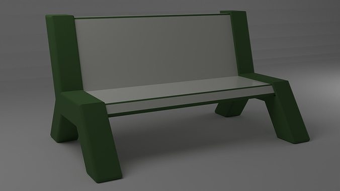 Simple Bench free 3D model | CGTrader
