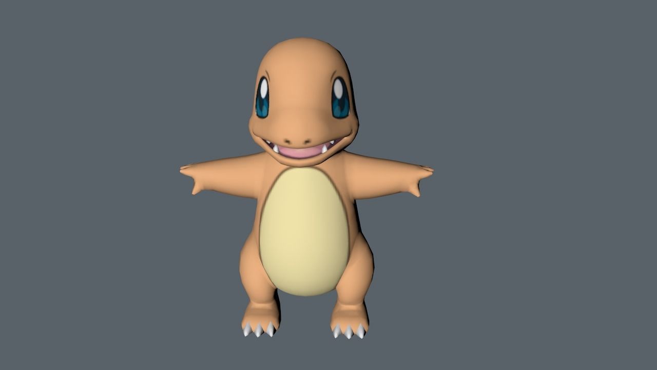 pokemon character free 3D model animated | CGTrader