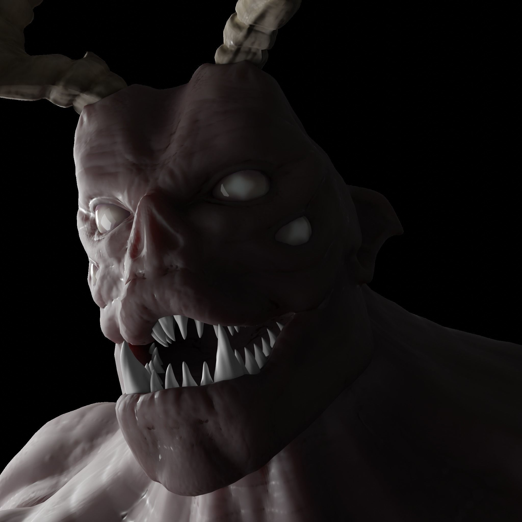 4-armed creature 3D model | CGTrader