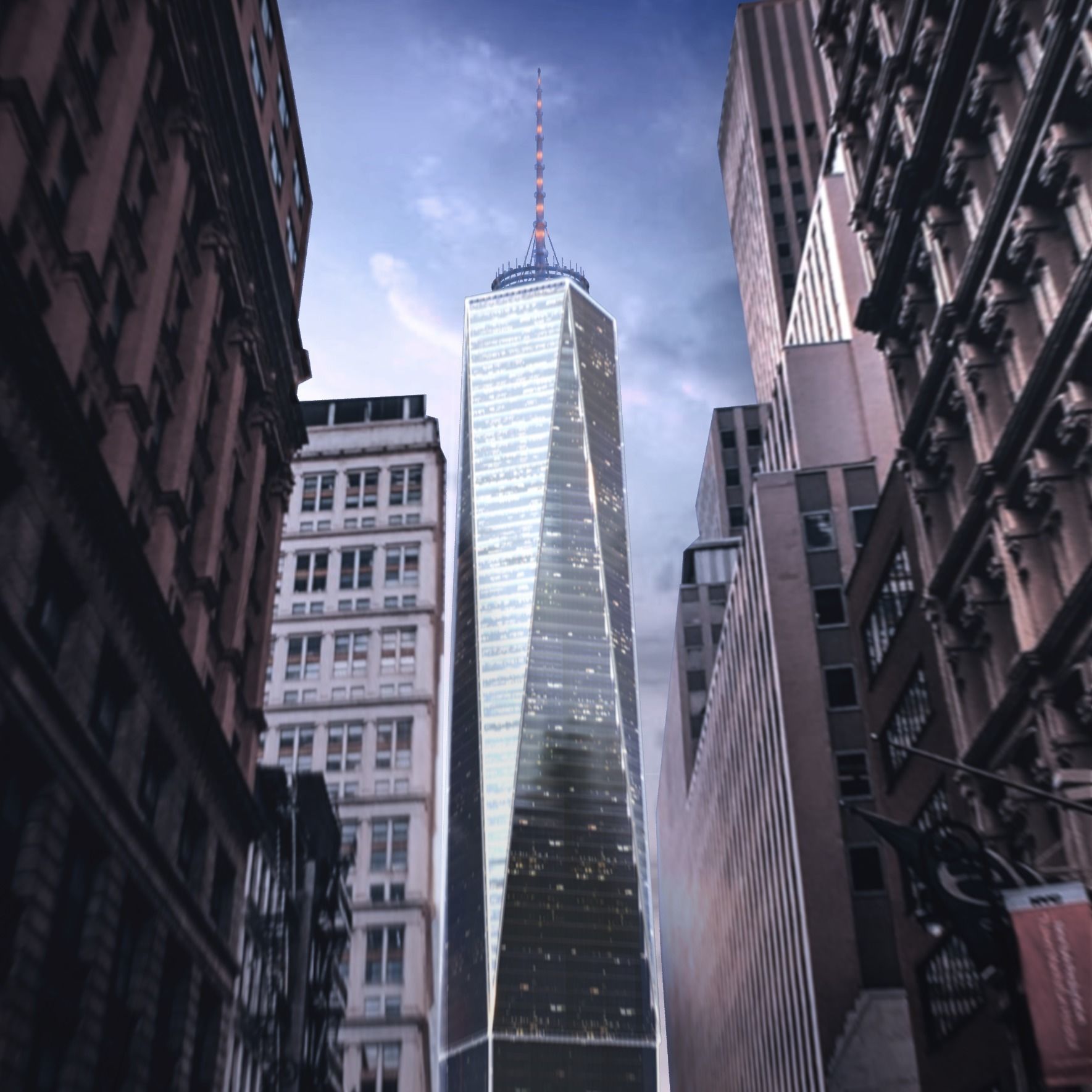 3D model One World Trade Center Skyscraper Freedom Tower One WTC VR ...