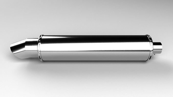 Exhaust Muffler 3D model | CGTrader
