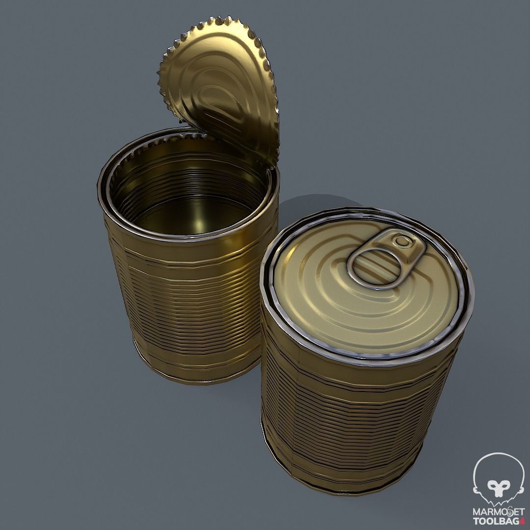 3D model Realistic Pbr Tin can VR / AR / low-poly | CGTrader