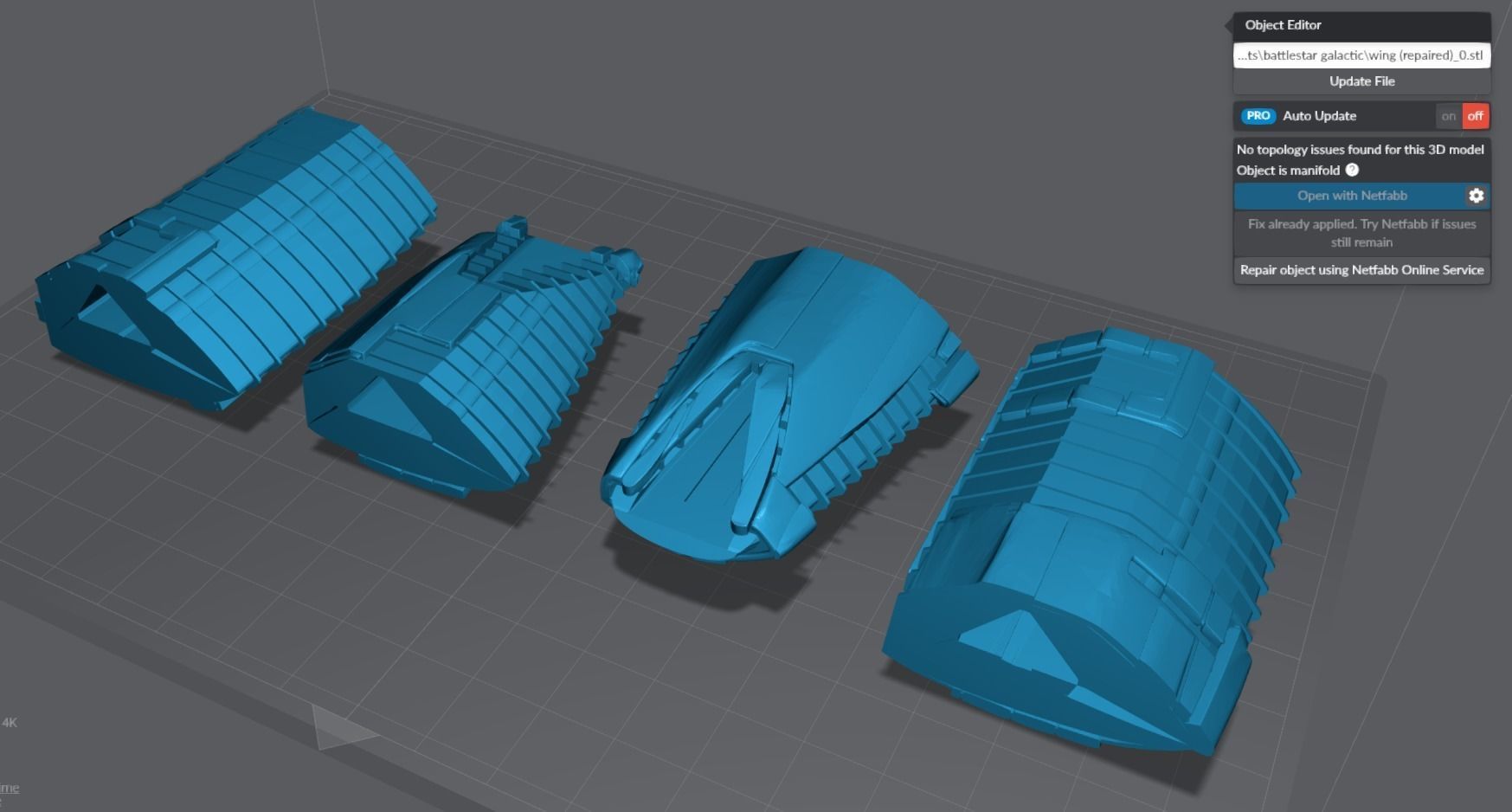 Battlestar Galactica late Scale model 3D model 3D printable | CGTrader