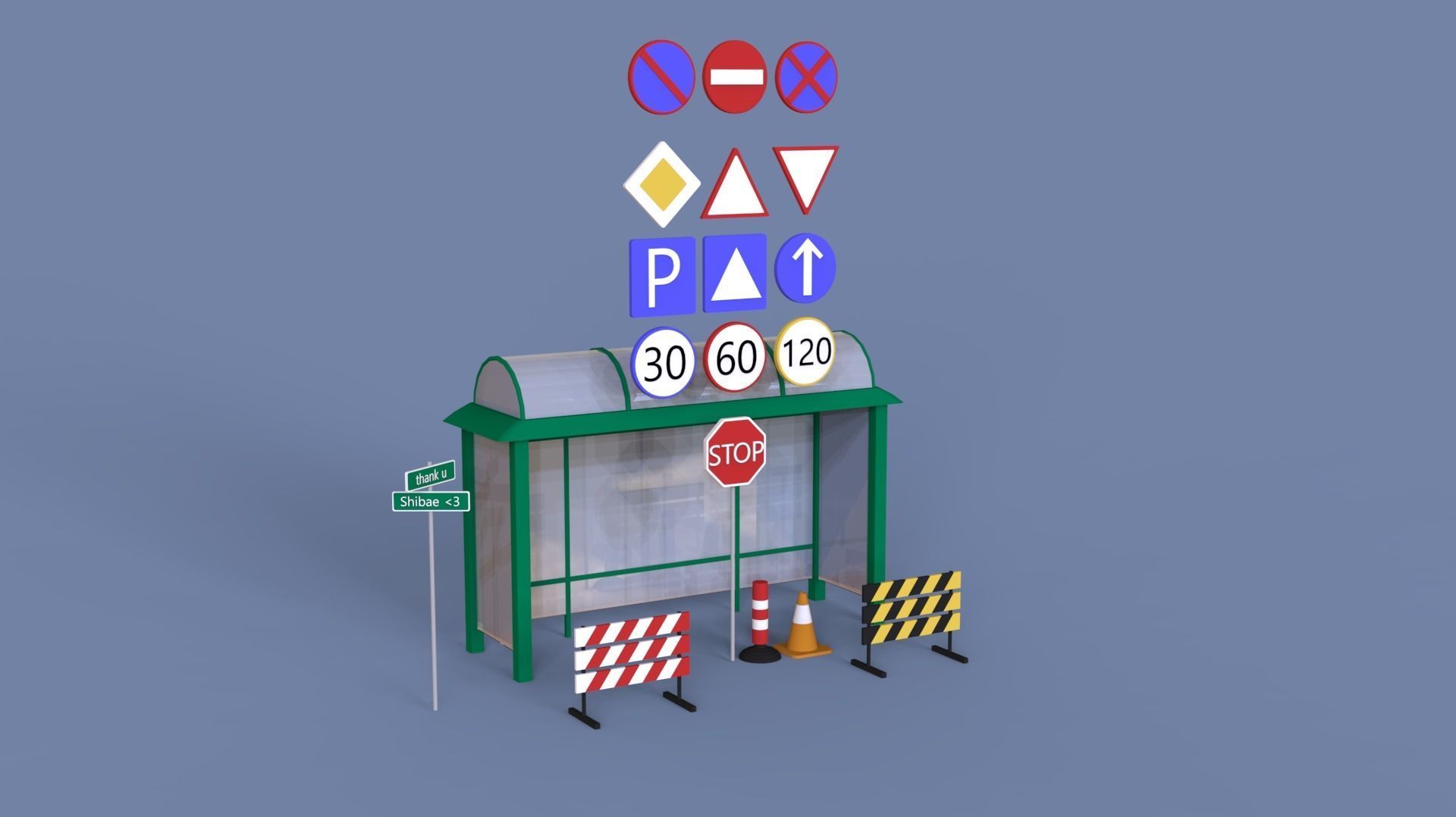 City props Assets for your scene free free 3D model | CGTrader