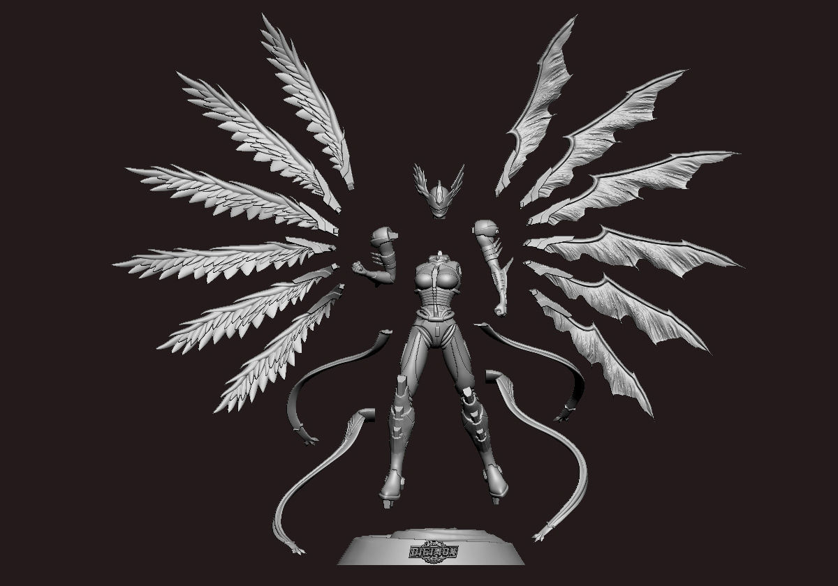 Digimon Mastemon STL 3D model 3D printable | CGTrader