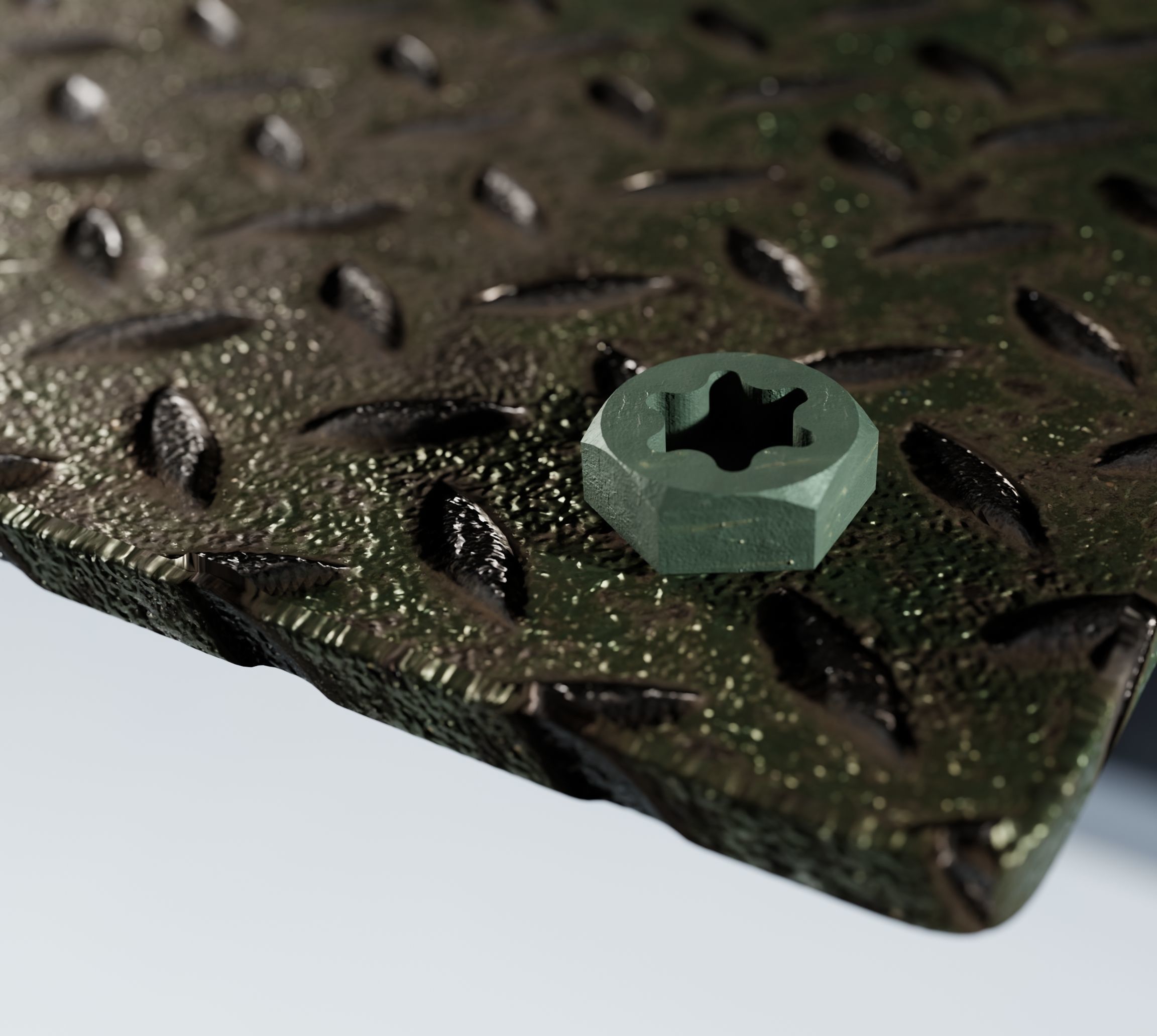 Custom Metal Plate 3D model | CGTrader