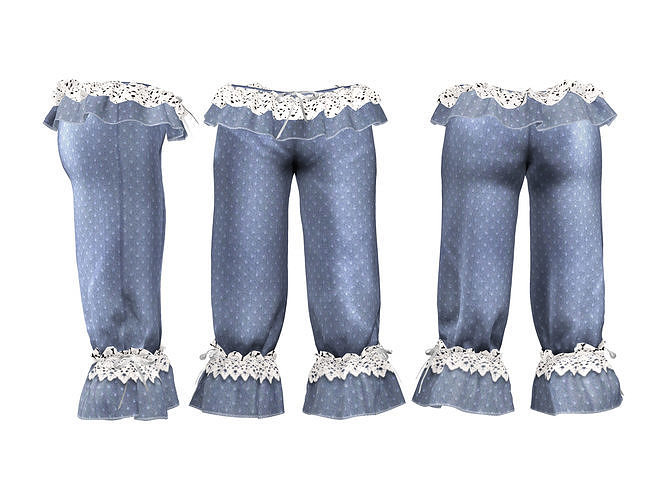 3D model Female Bloomers VR / AR / low-poly | CGTrader