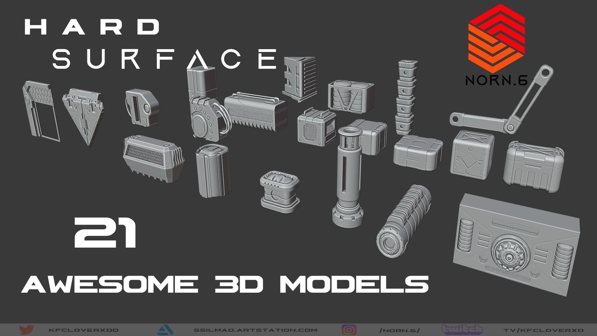 21 HARD SURFACE MODELS 3D model | CGTrader