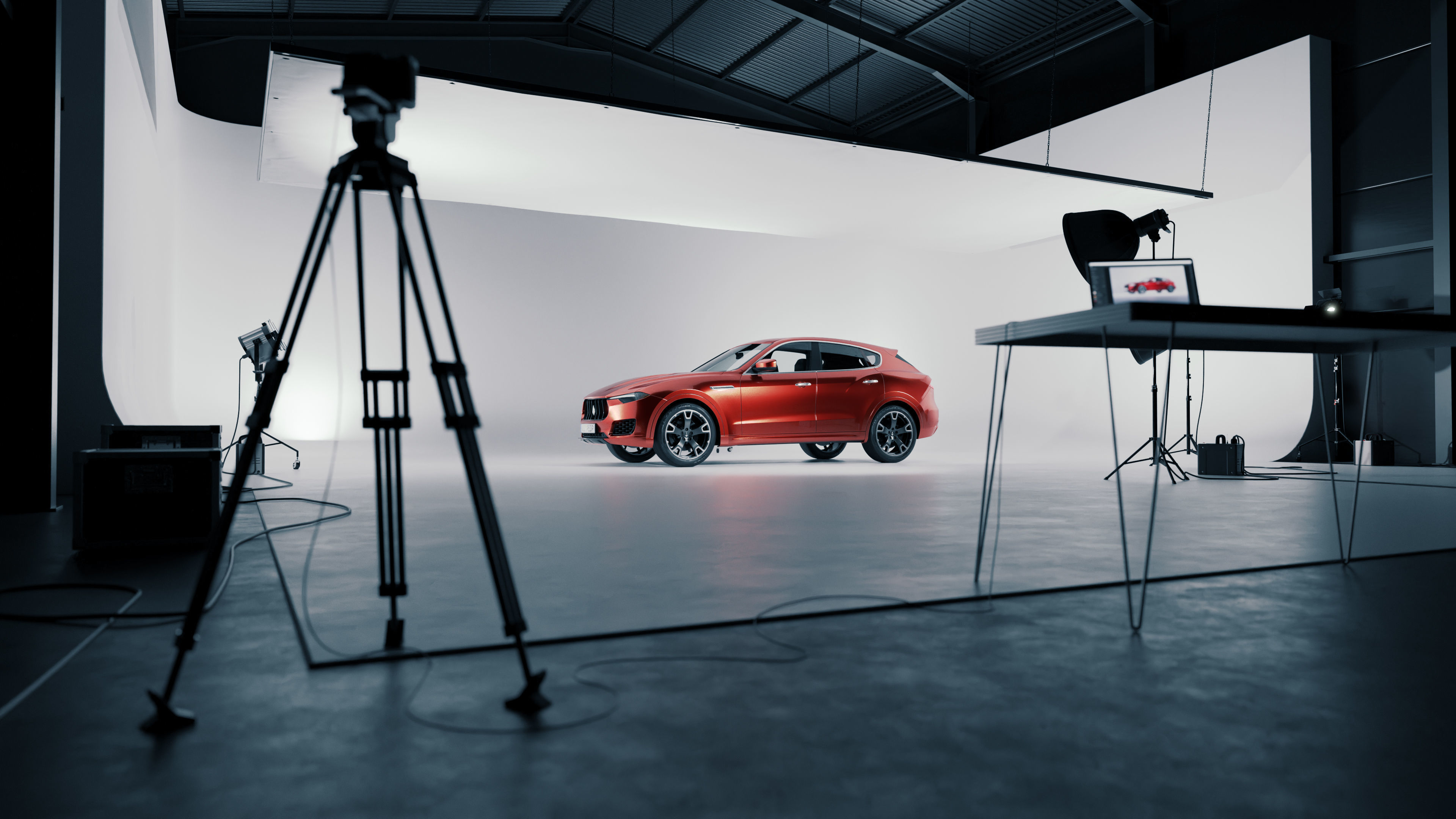 Automotive photo studio for Blender Cycles SWR2 3D model | CGTrader