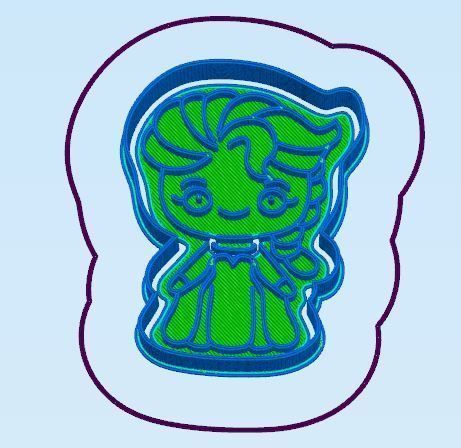 Frozen Cookie Cutter Set Elsa Olaf 3D model 3D printable | CGTrader