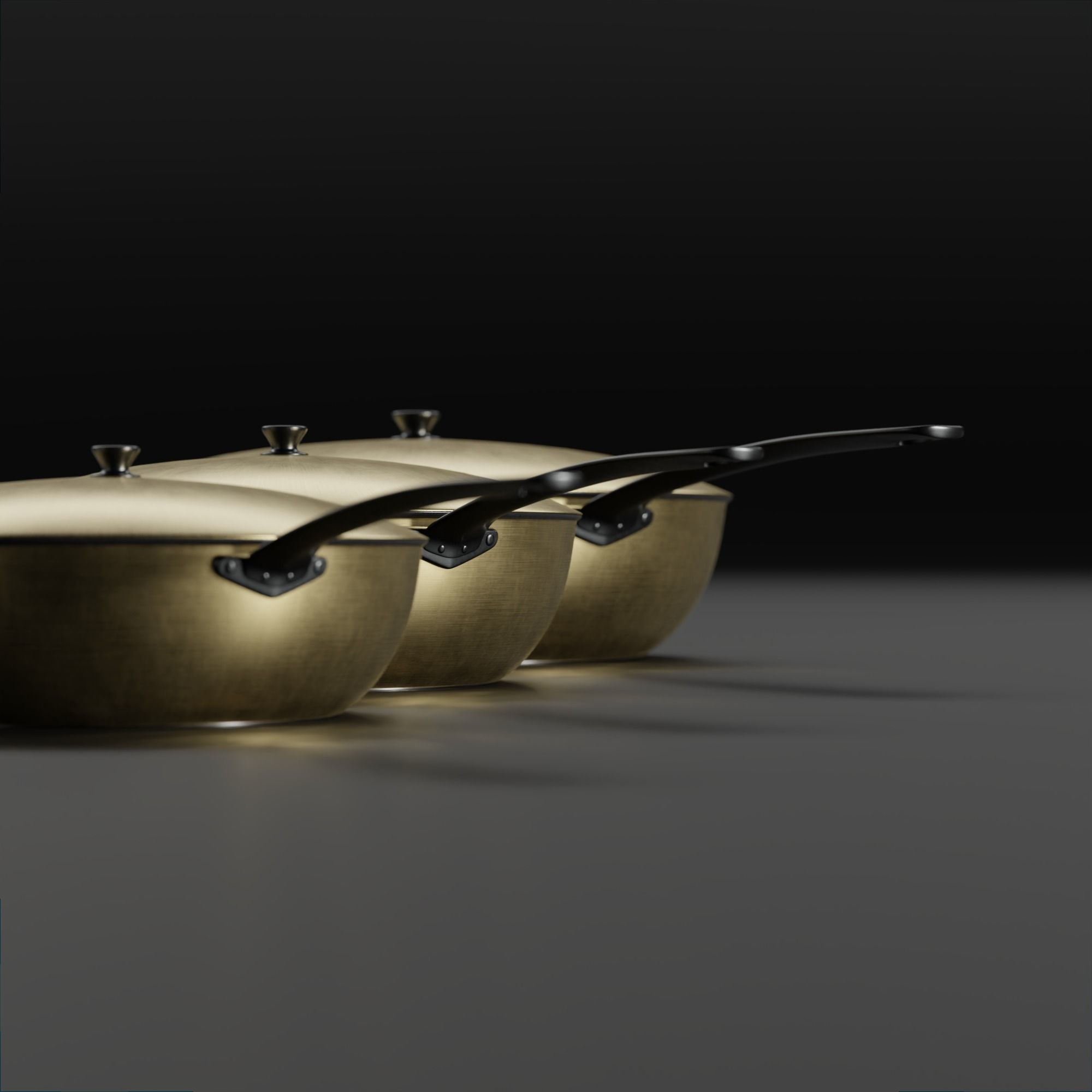 Kitchen Cookware Pack free 3D model | CGTrader