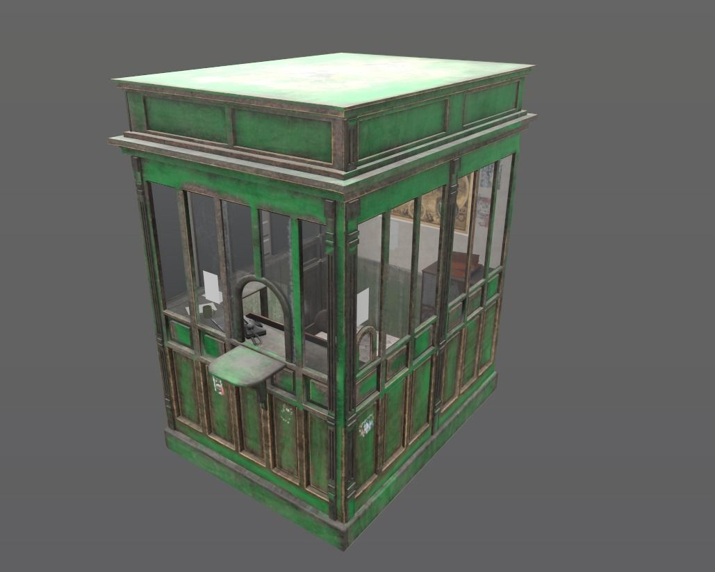 Ticket Office 3D model | CGTrader