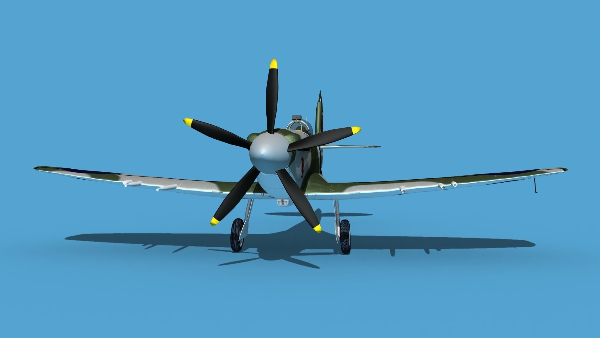 Supermarine Spitfire Mk XVIII V02 3D model | CGTrader