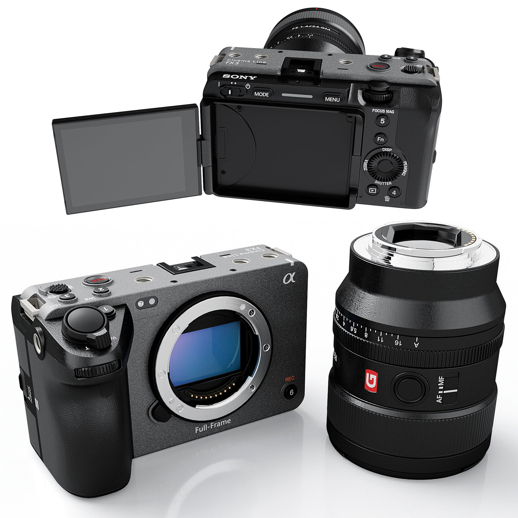 Sony FX3 Cinema Line 3D model | CGTrader