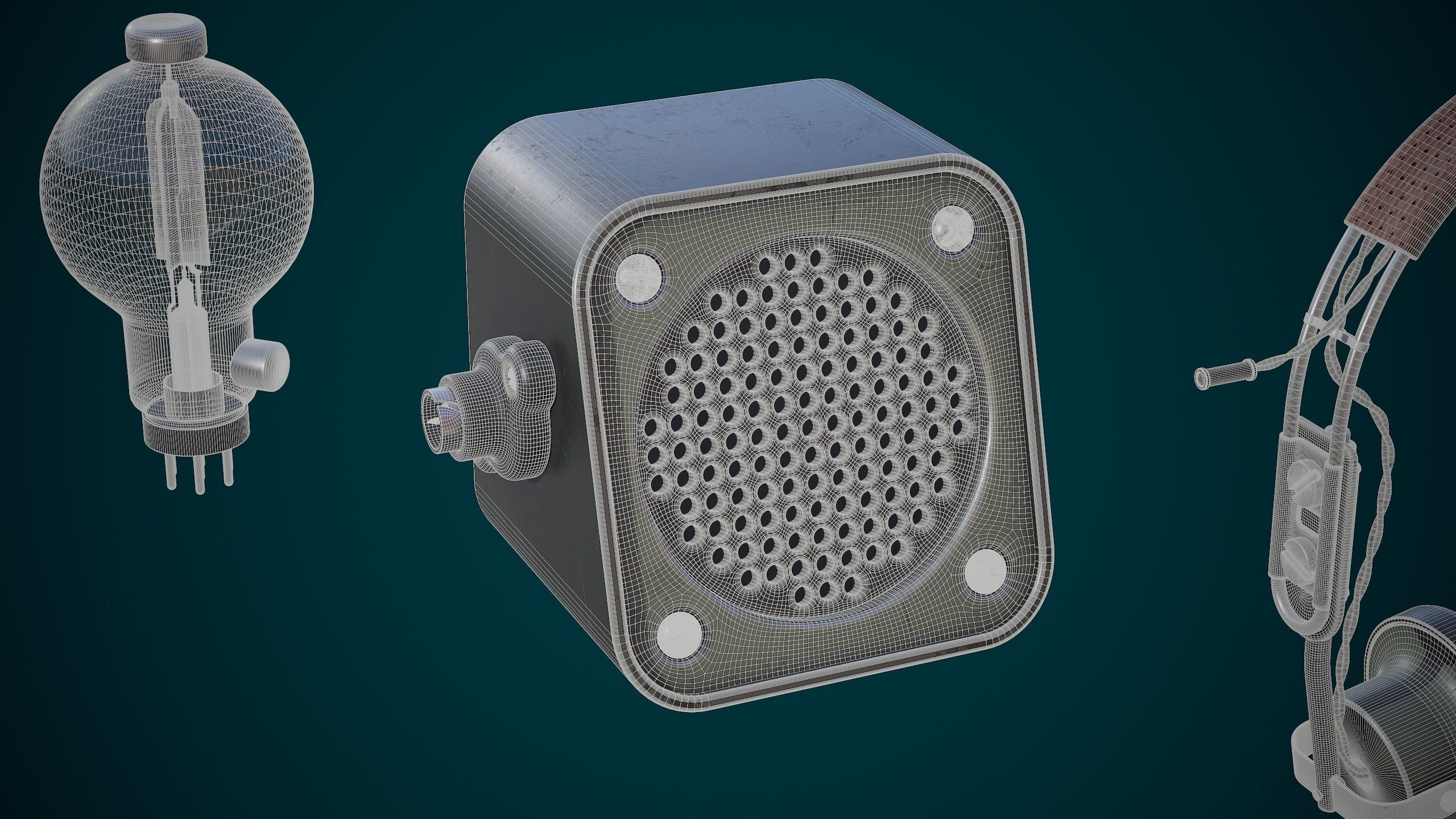 Radio station equipment 3D model | CGTrader