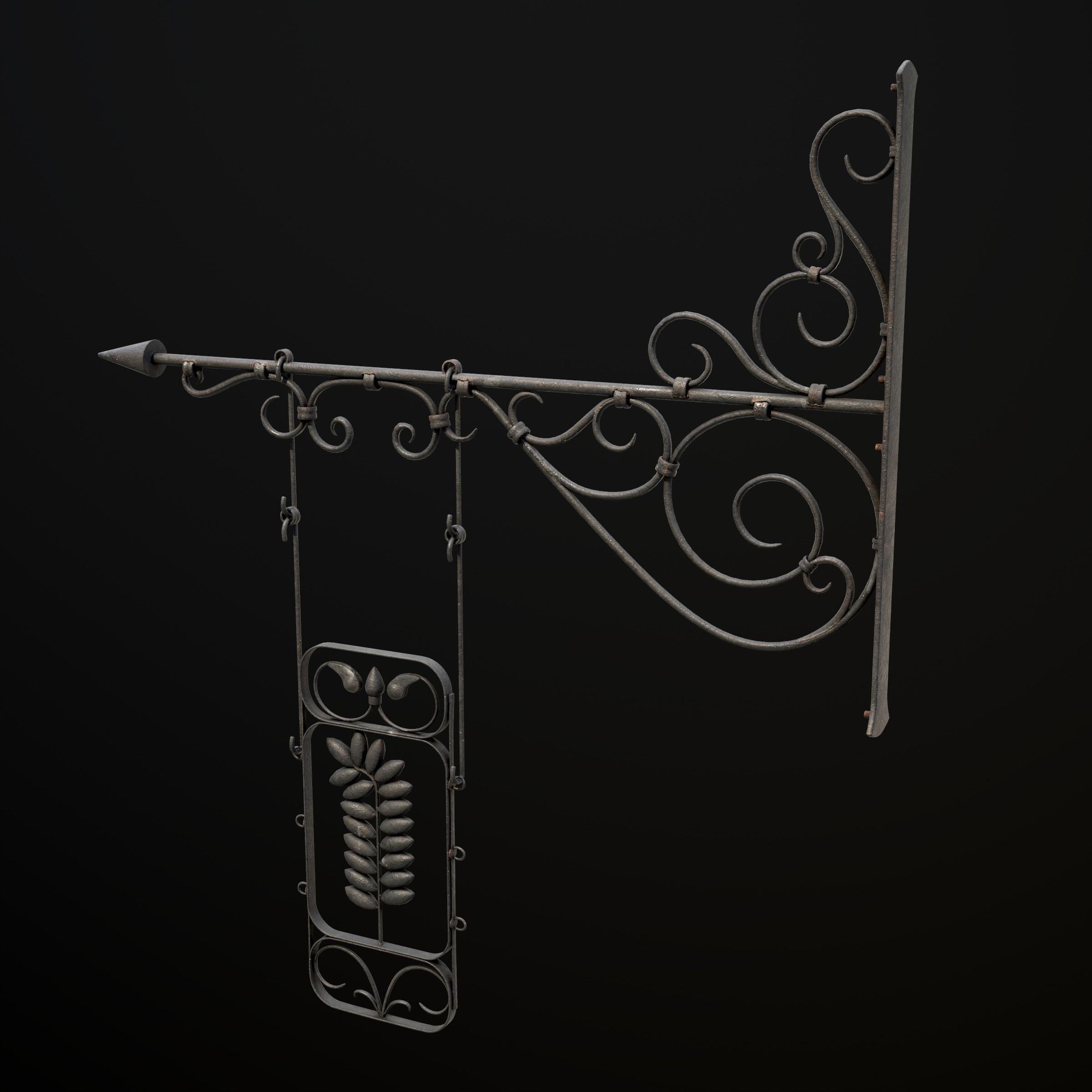 3D model Victorian Street Signboard 4K and 8K VR / AR / low-poly | CGTrader