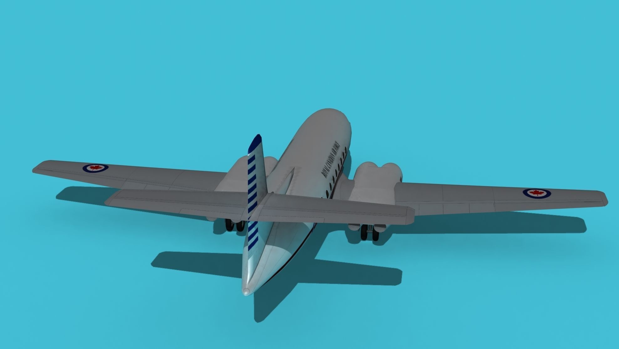 Avro Canada C-102 Jetliner V02 3D model animated | CGTrader