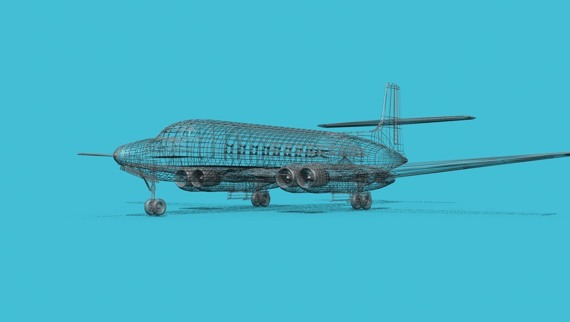 AVRO Canada C-102 Jetliner V04 3D model animated rigged | CGTrader