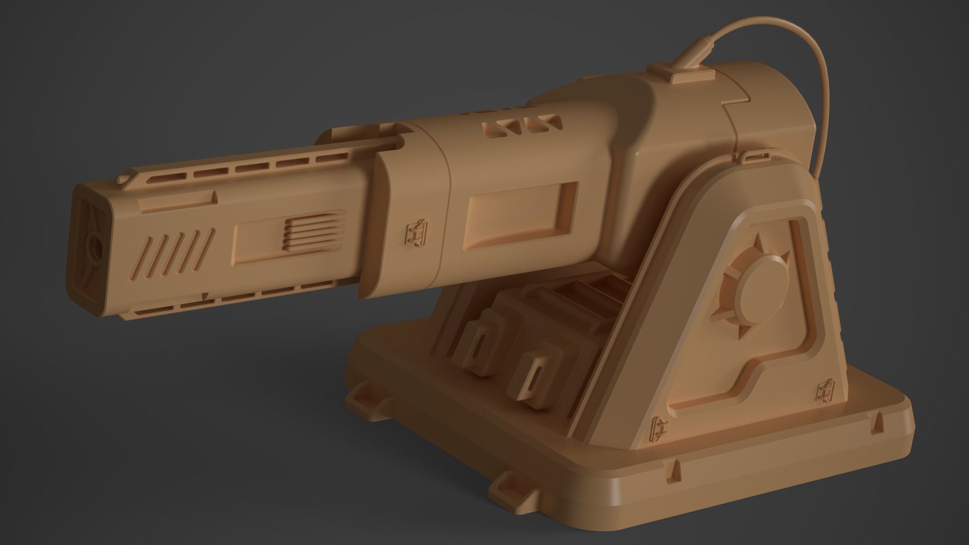 3D model Laser Turret - ASURA VR / AR / low-poly | CGTrader