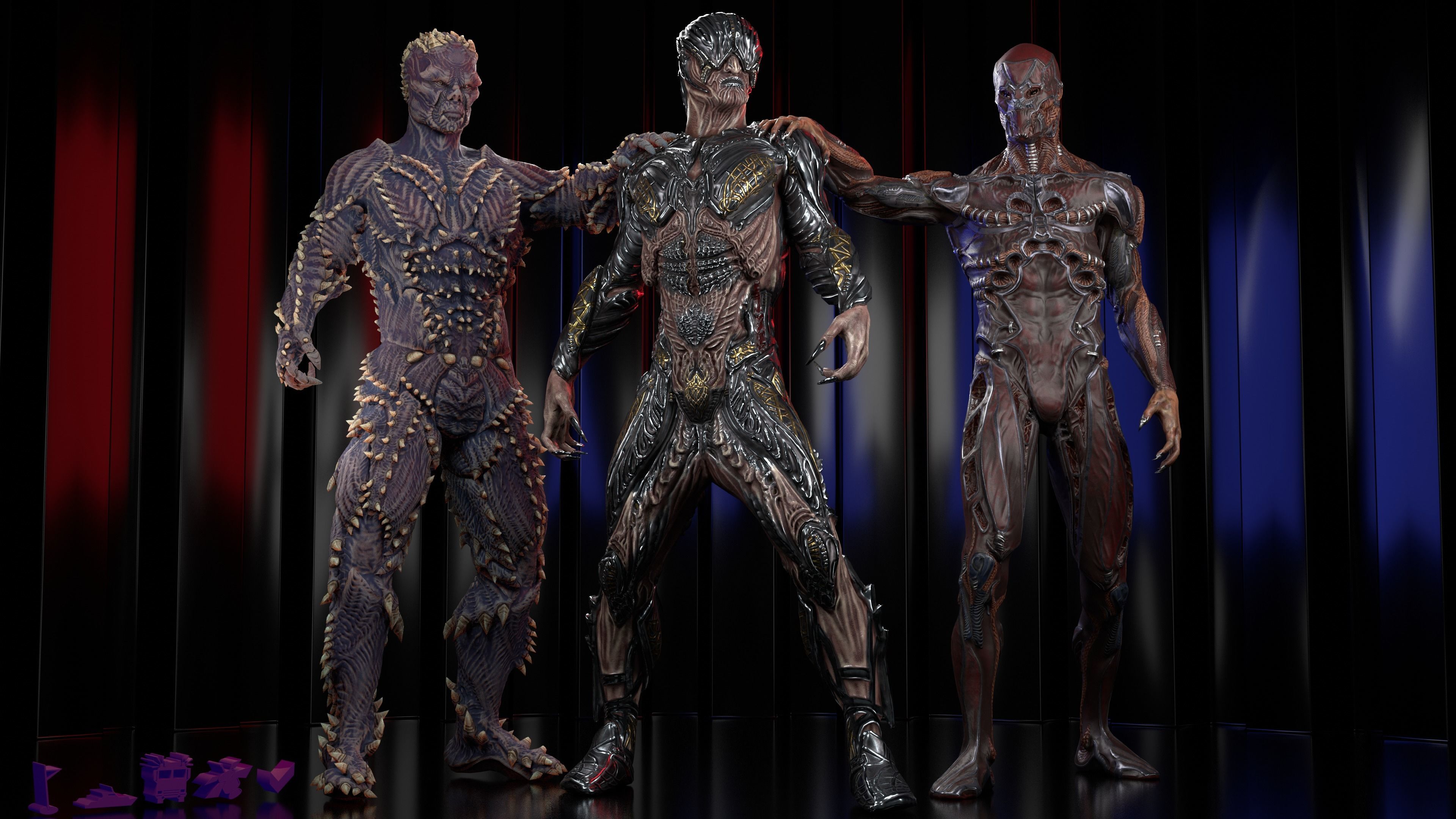 3D Model Collection Alien hunters VR / AR / low-poly | CGTrader