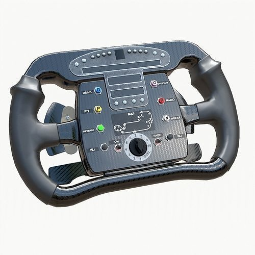 3D model Indy Car Steer Wheel PBR VR / AR / low-poly | CGTrader