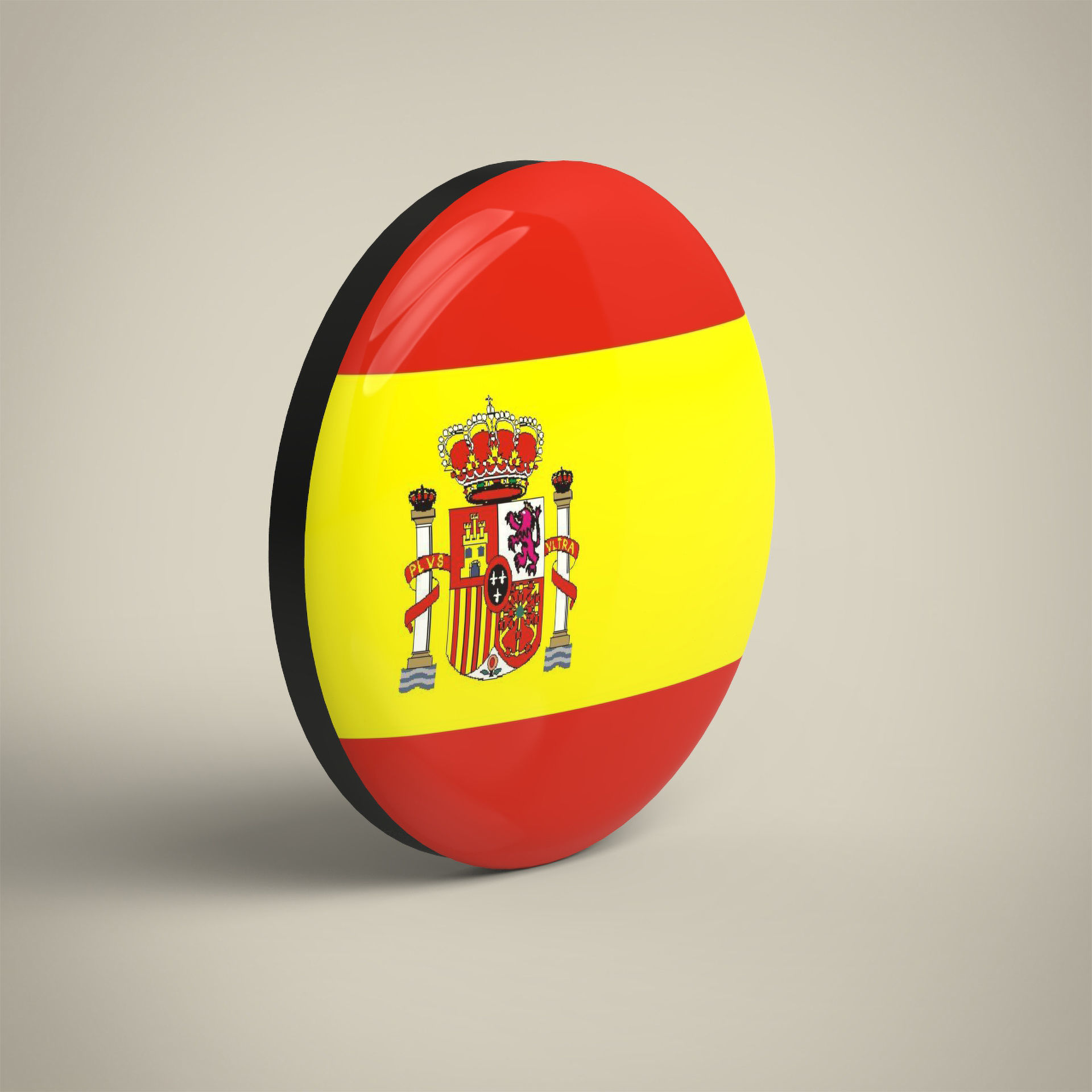 3D model Spain Badge VR / AR / low-poly | CGTrader