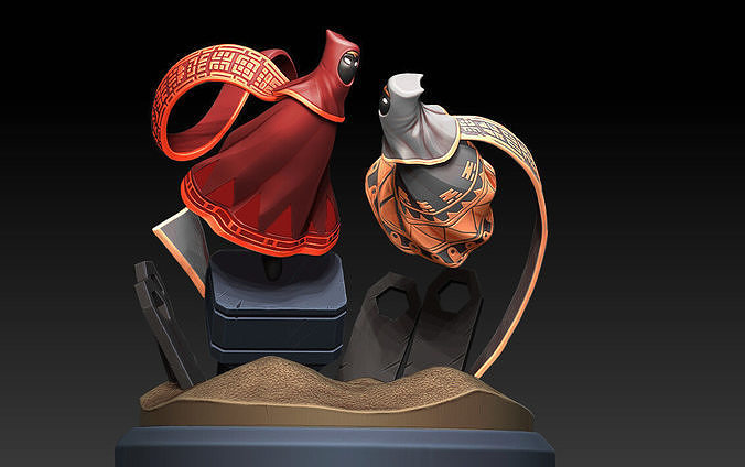 Diorama Journey through the desert 3D model 3D printable | CGTrader