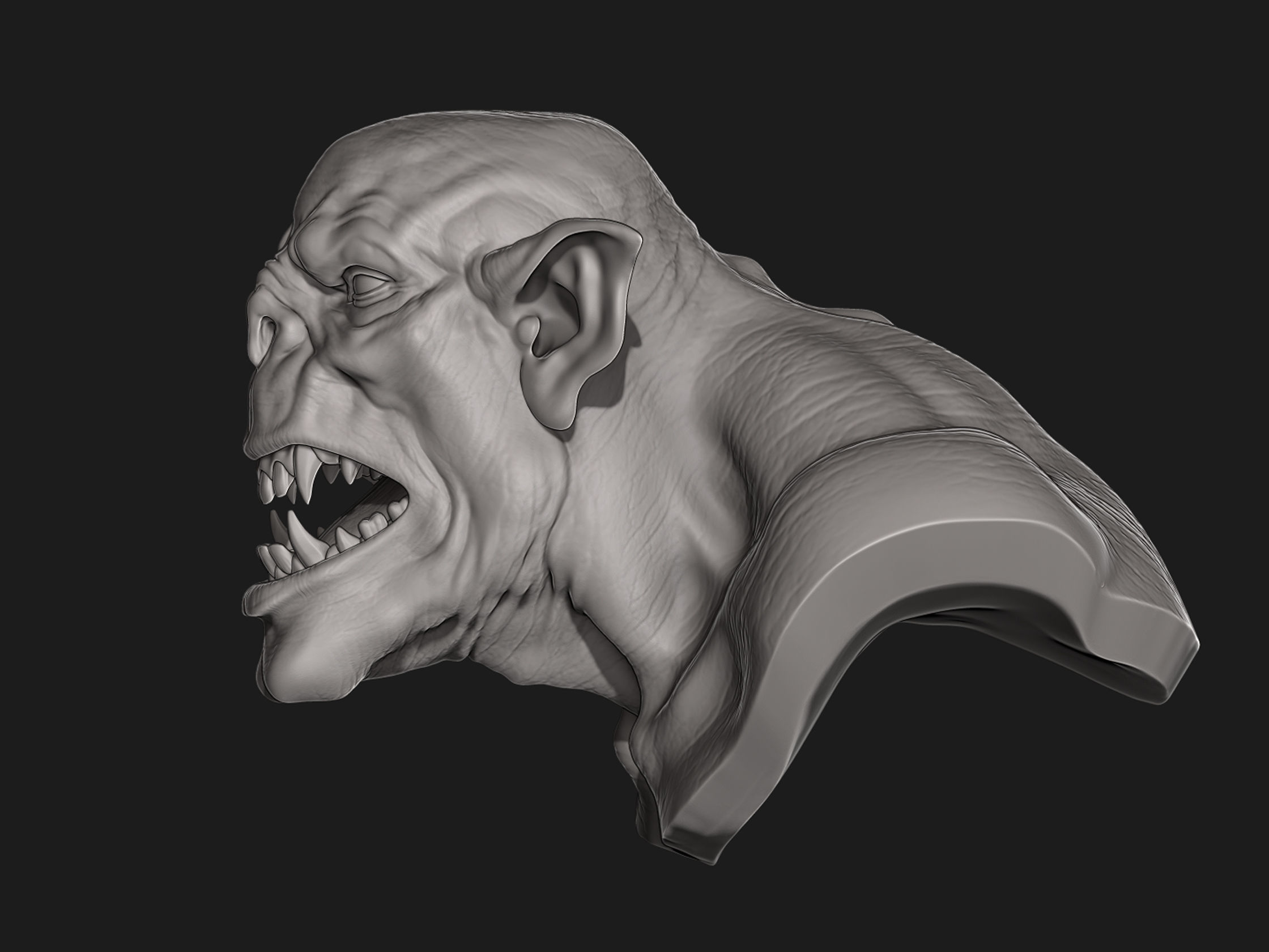 Monster Head 002 3D model | CGTrader