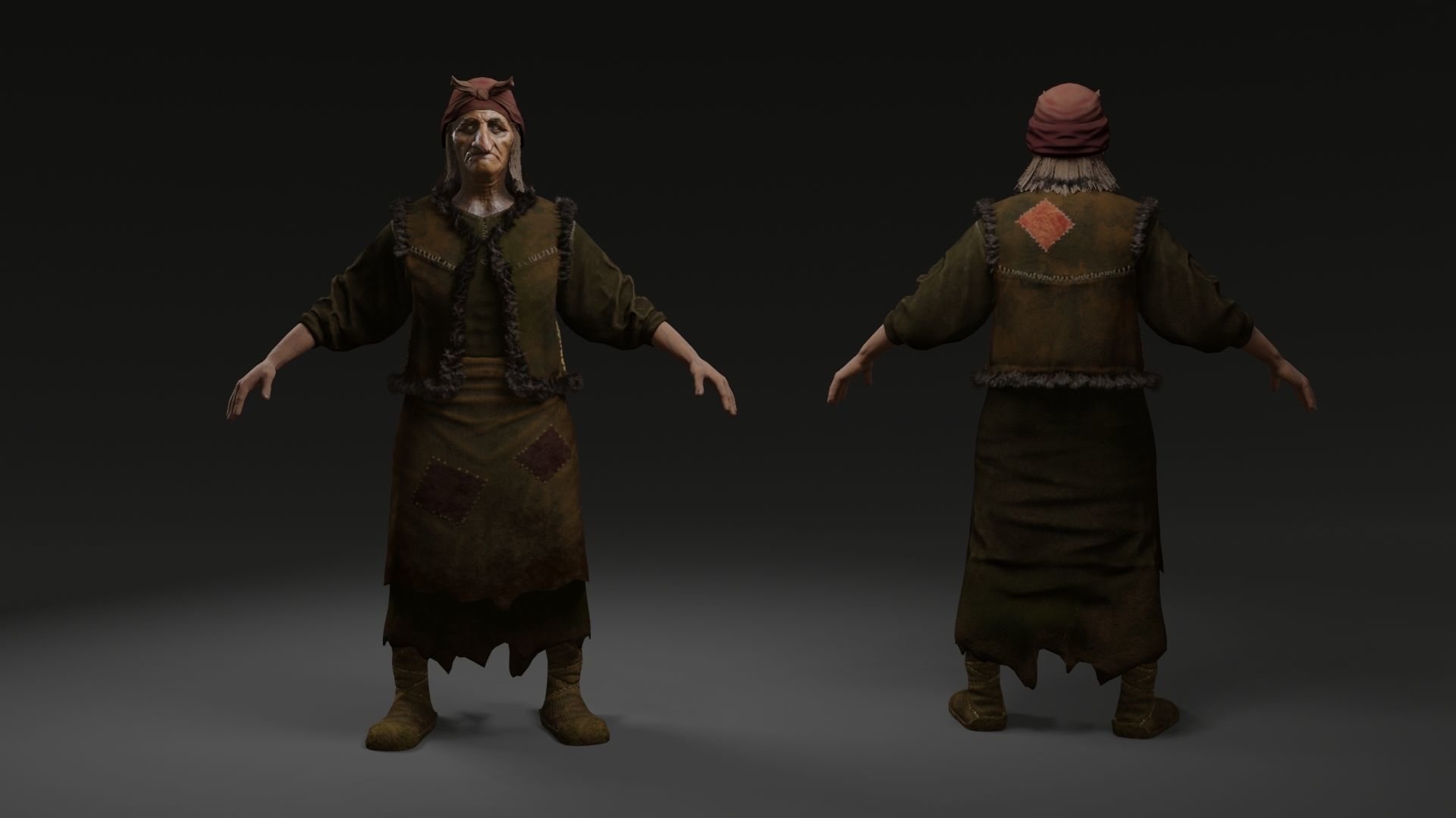 3D model Baba Yaga VR / AR / low-poly rigged | CGTrader